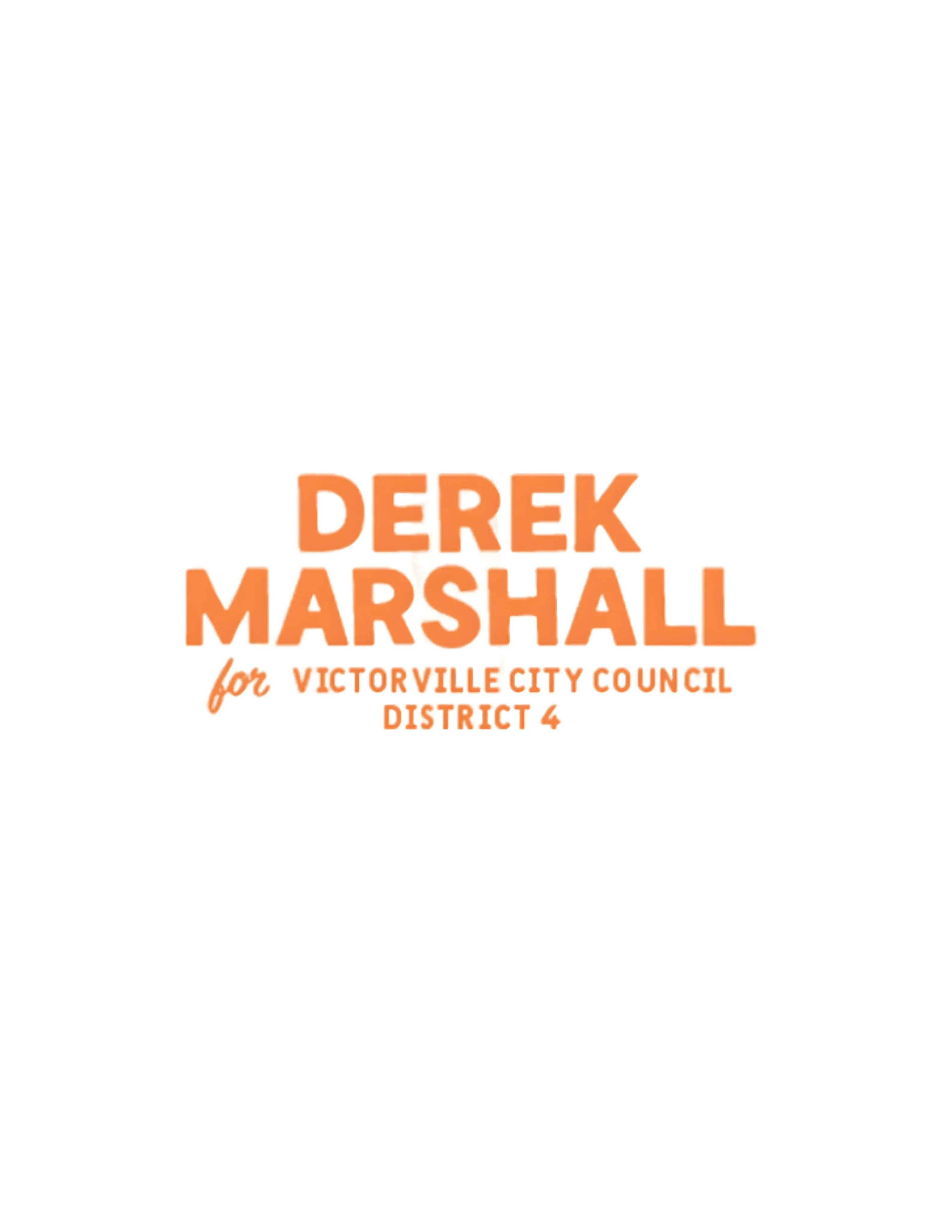 Derek Marshall for Victorville City Council | Safer Streets ...